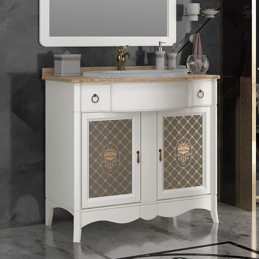 Тумбы под раковину Opadiris Виктория 90 цвет 1013 Z0000012694 купить в Москве.