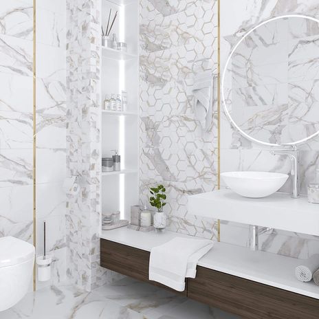 Плитка Calacatta Oro Laparet купить в Москве | Керамогранит Calacatta ...